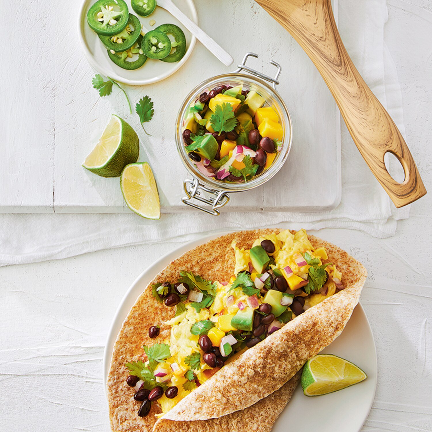 Recette de burritos aux oeufs brouillés | Coup de Pouce