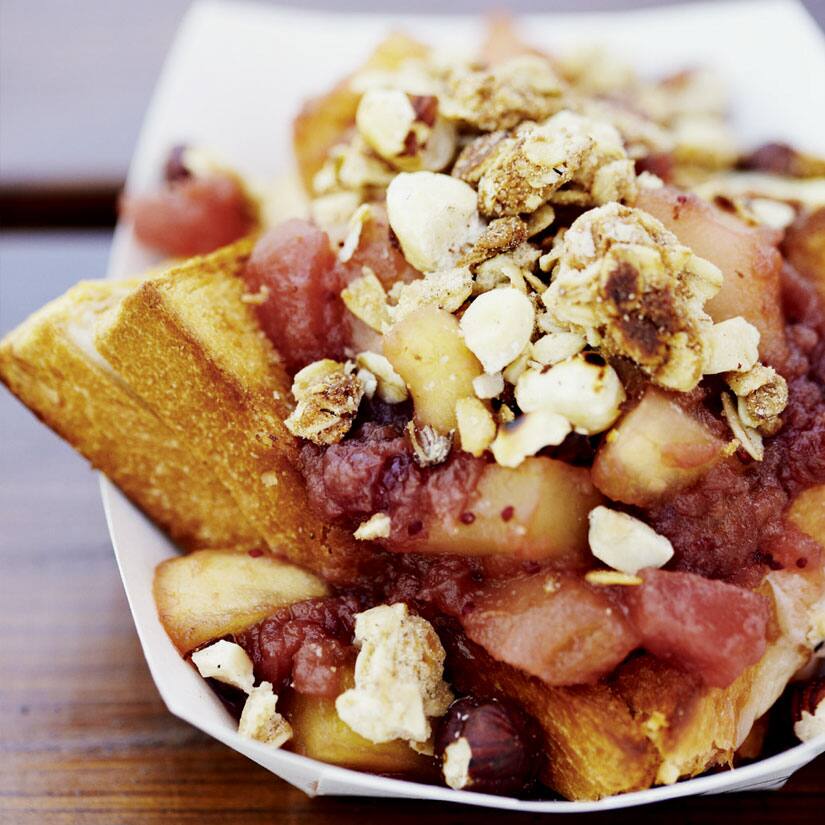 Recette de grilled cheese et croustade pommes-canneberges de P.A ...