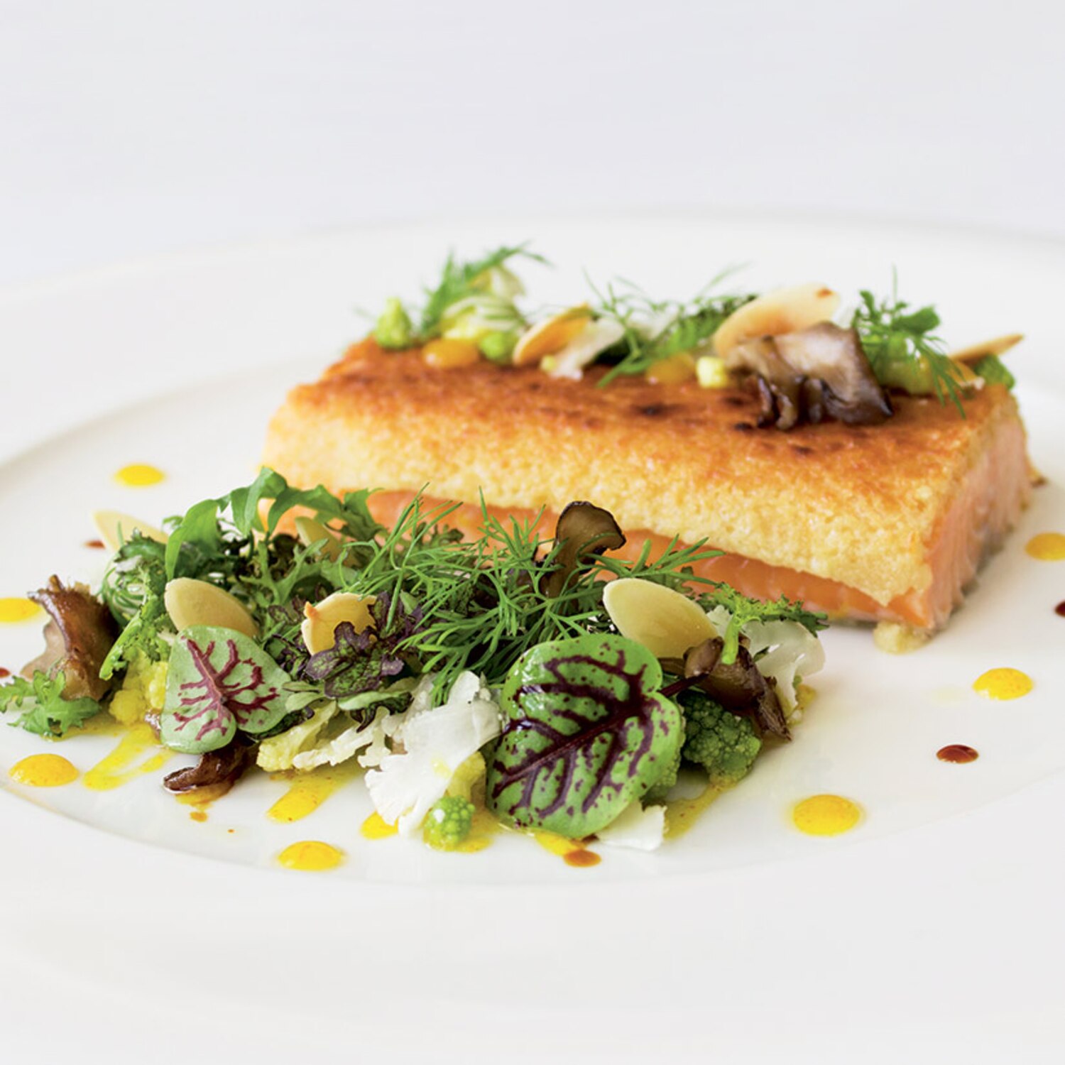 Recette d'omble chevalier en croûte d'amandes | Coup de Pouce