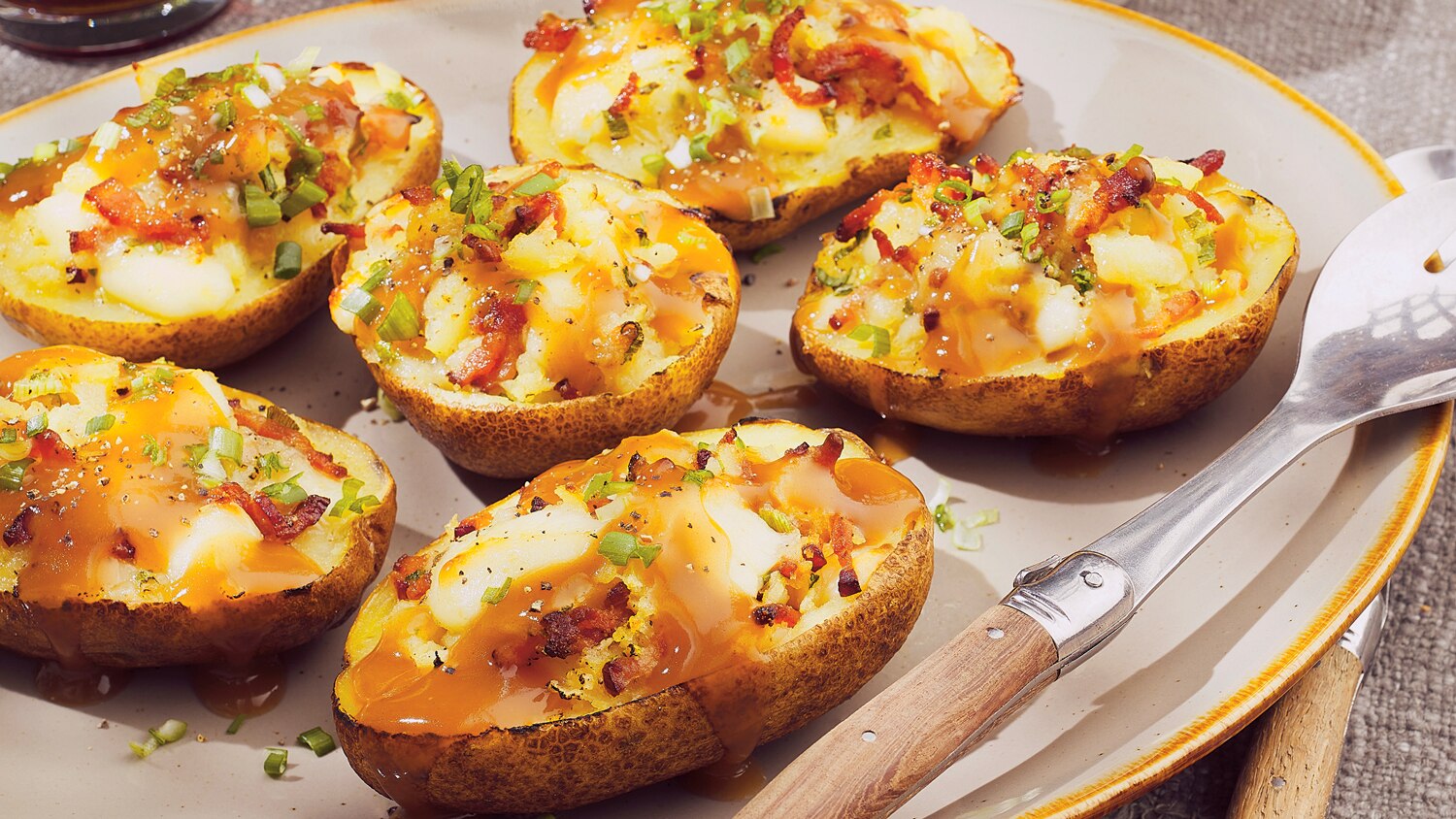 Poutine-Style Baked Potatoes | Canadian Living