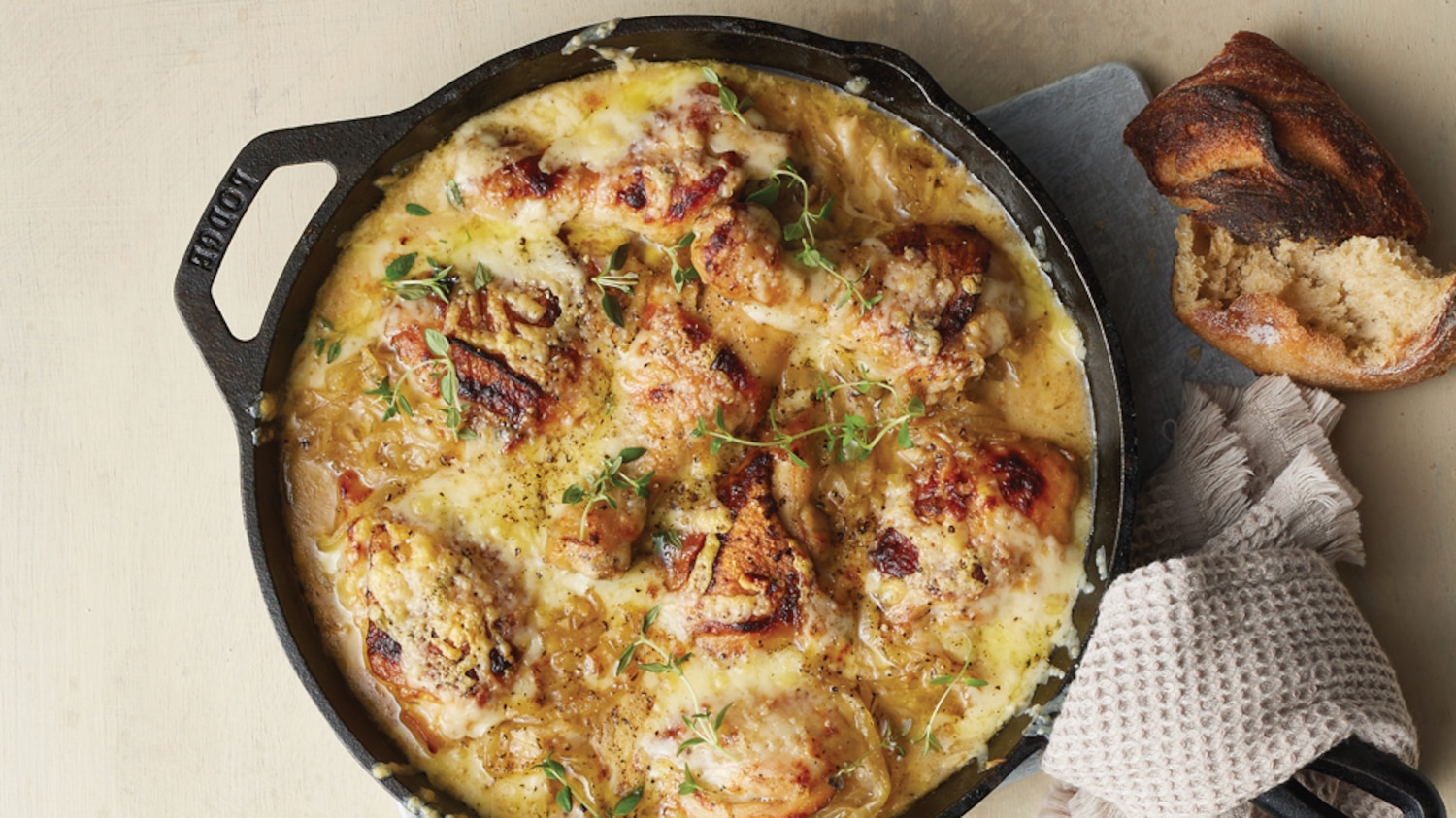 Chicken in Au Gratin Onion Sauce | Canadian Living