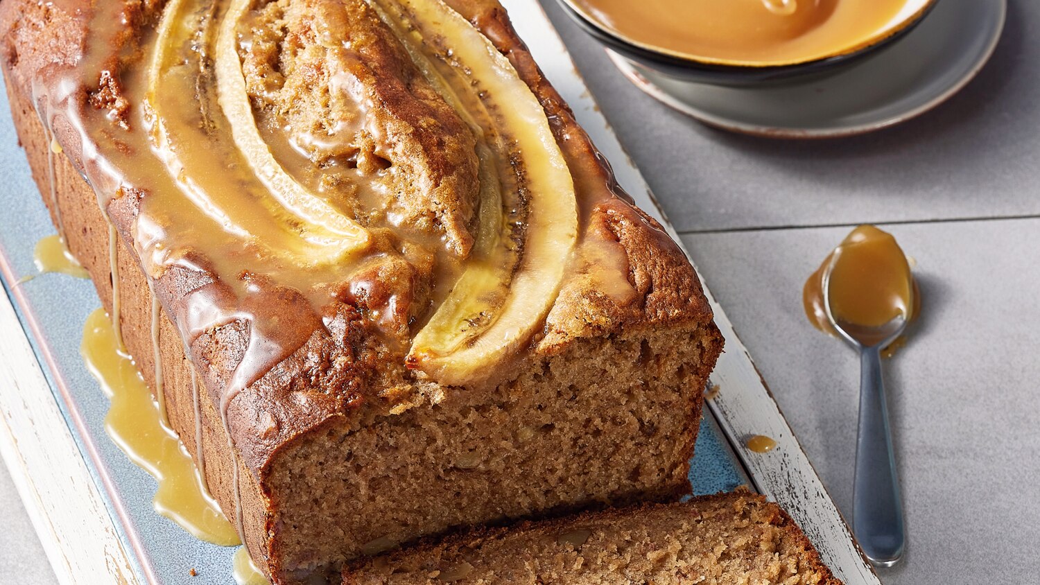 Banana Nut Bread with Caramel Sauce | Canadian Living