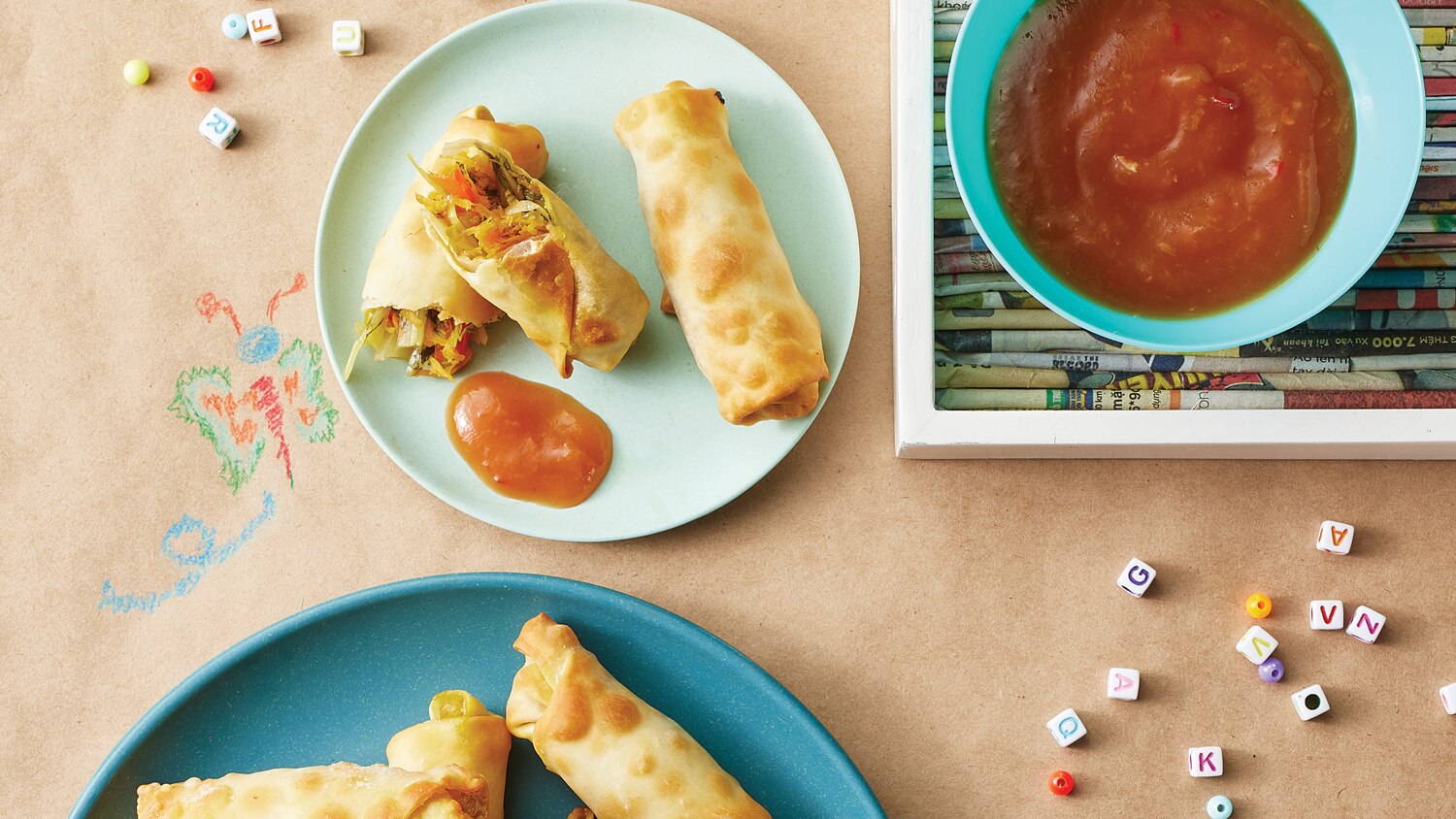 Vegetable Rolls with Sweet & Sour Sauce | Canadian Living