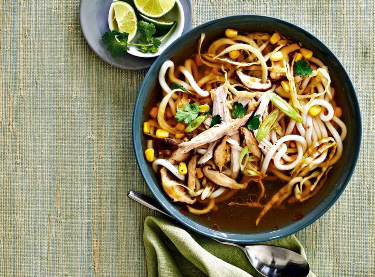 Asian-Style Turkey and Cabbage Noodle Soup | Canadian Living