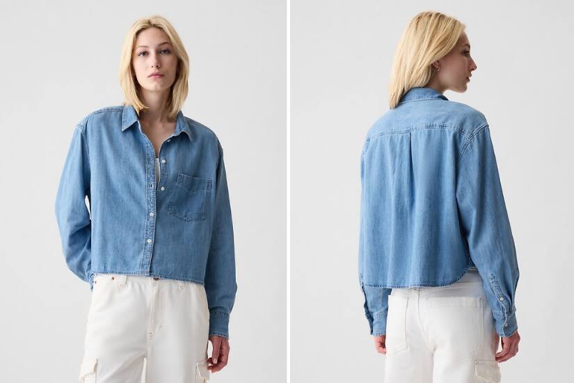 These Cropped Button-Down Shirts Will Upgrade Your Staple Wardrobe ...