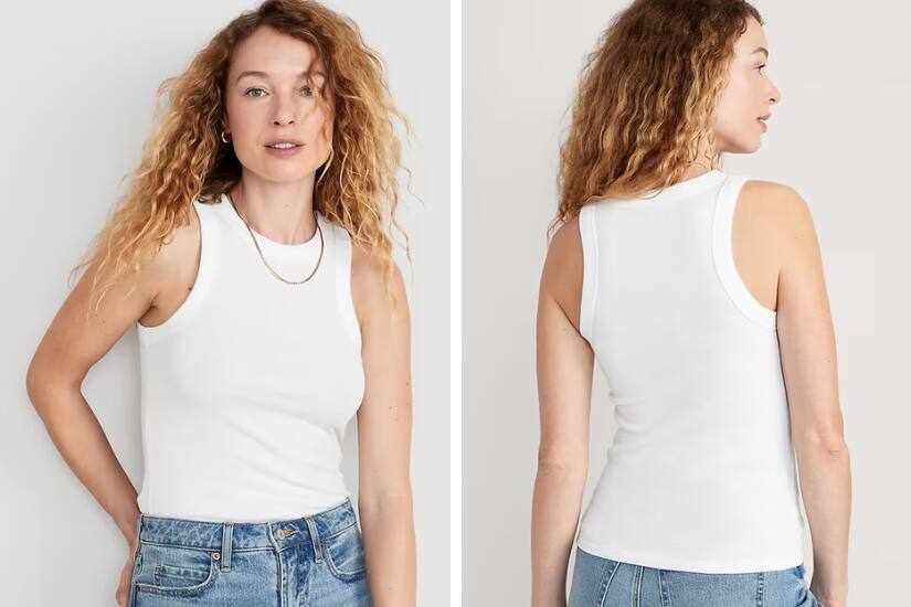 12 Must-Have Basic White Tank Tops & T-Shirts For Spring | Canadian Living