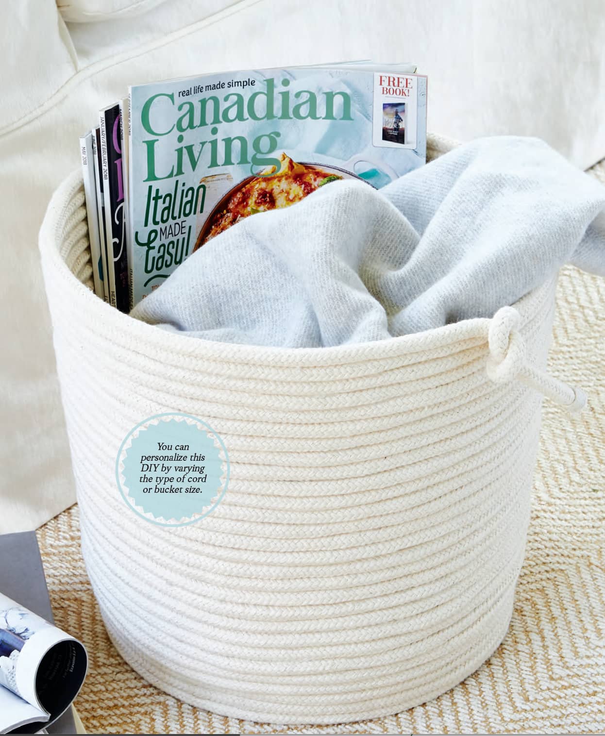 Make a Chic Handmade Bin in 4 Easy Steps | Canadian Living