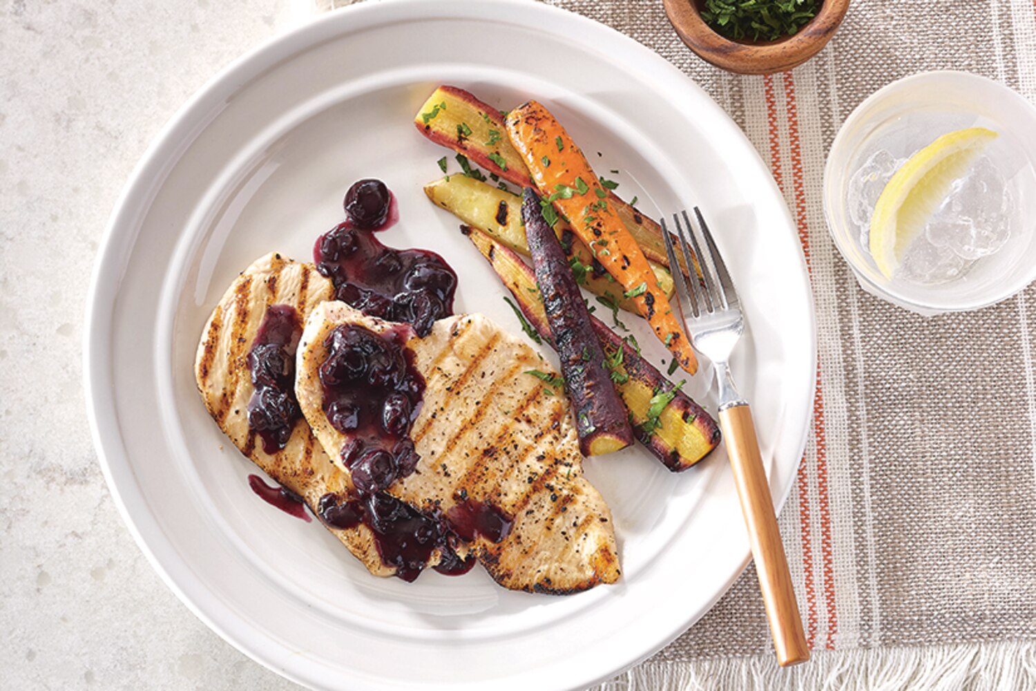 Grilled Chicken with Blueberry Sauce | Canadian Living