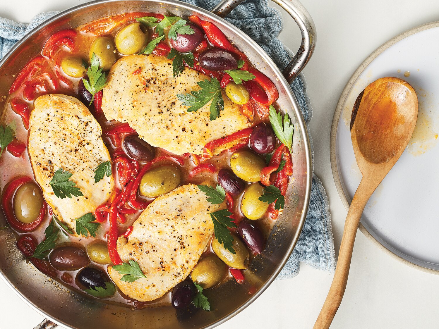 Chicken with Olives & Roasted Peppers | Canadian Living