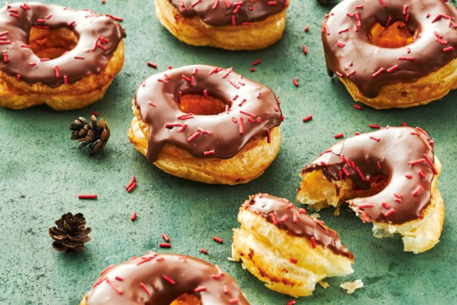 Chocolate-Glazed Croissant Doughnuts | Canadian Living
