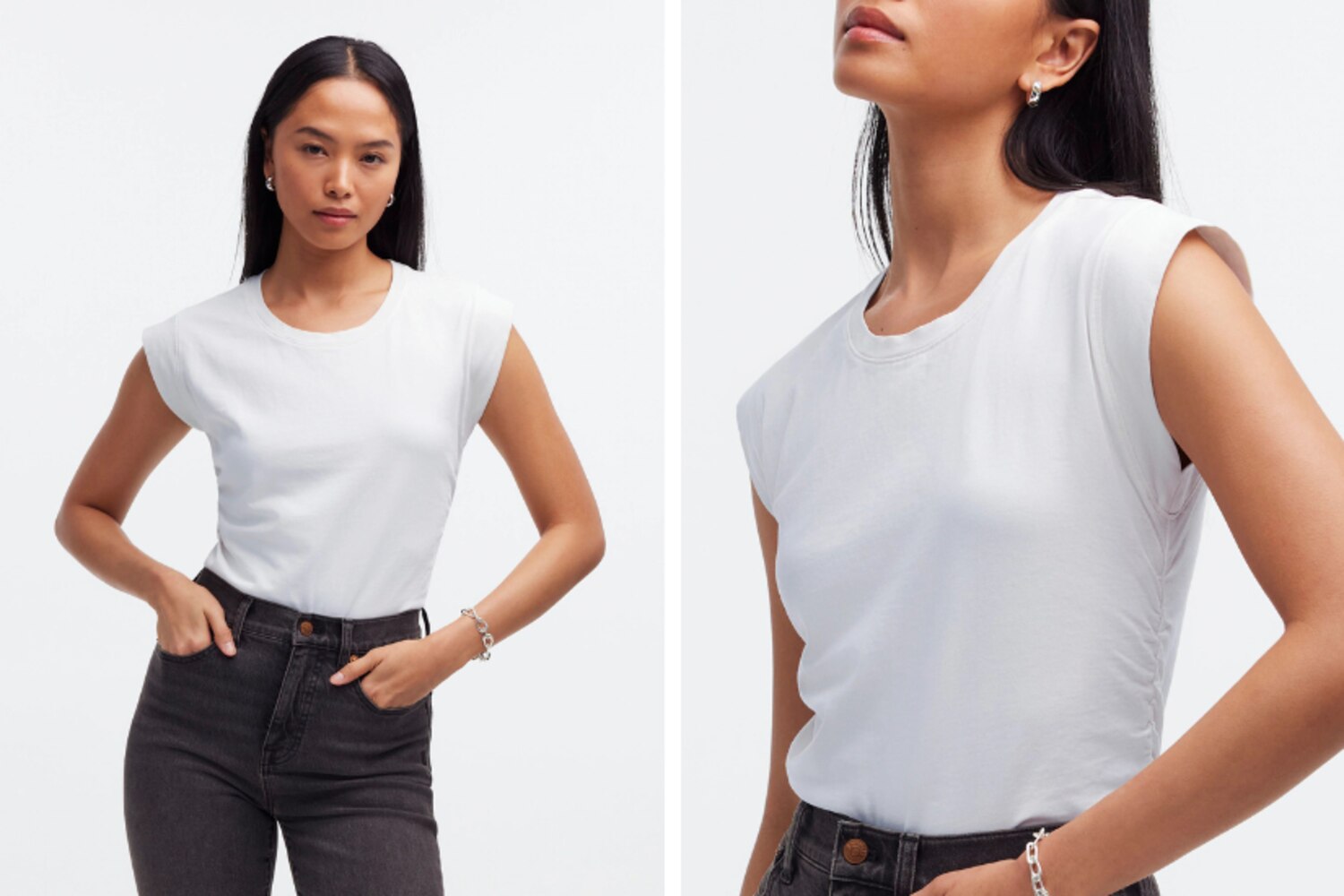 12 Must-Have Basic White Tank Tops & T-Shirts For Spring | Canadian Living