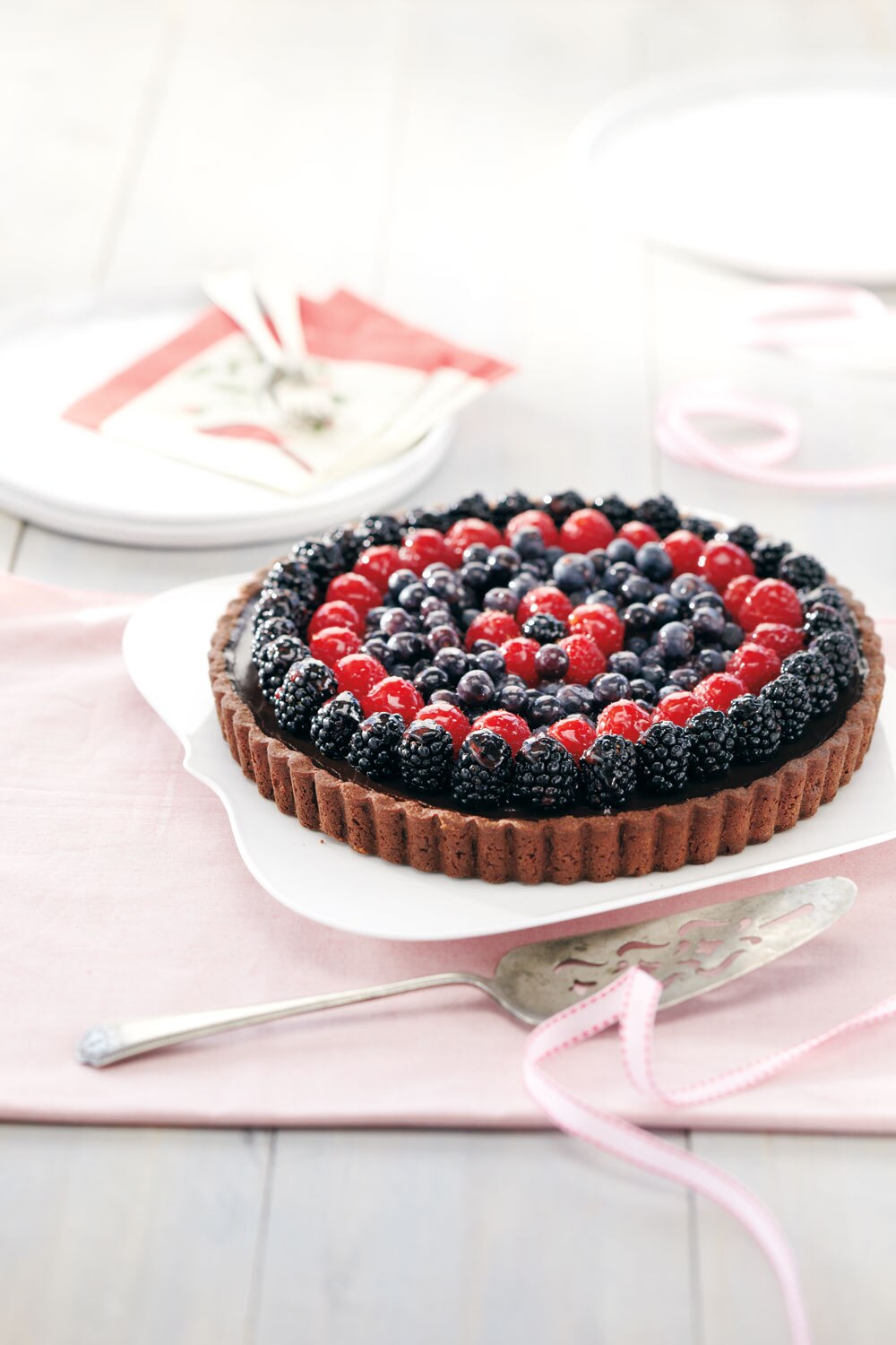 Triple-Berry Chocolate Tart | Canadian Living