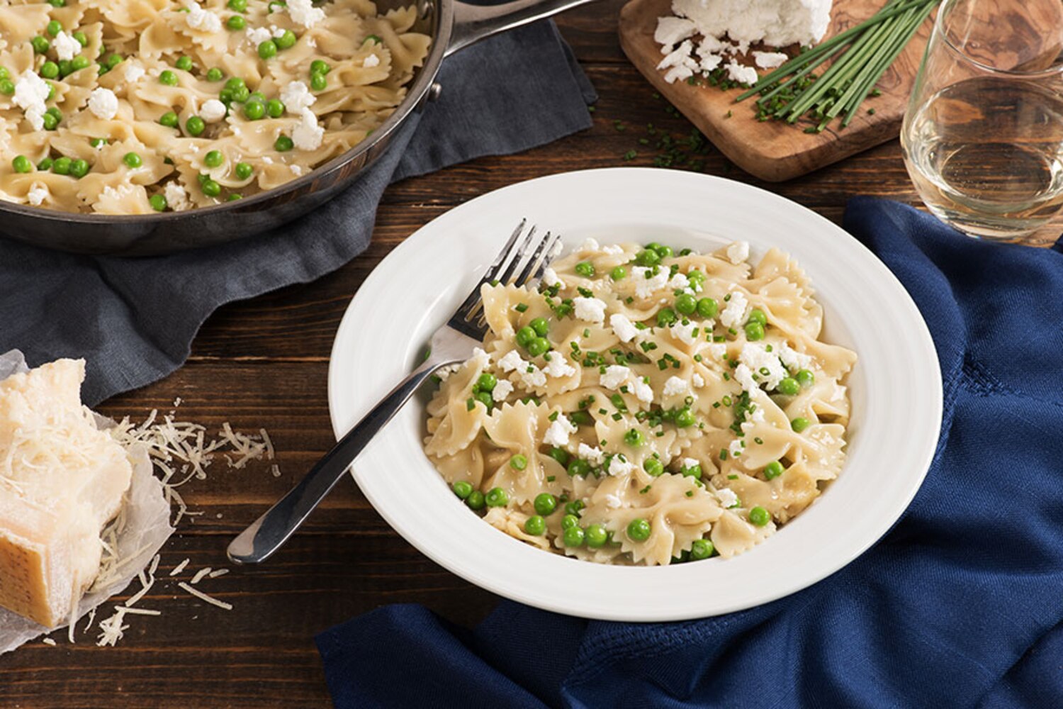 Creamy Pasta Risotto with Peas and Goat Cheese | Canadian Living