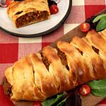 Braided Cheesy Beef Sandwich | Canadian Living