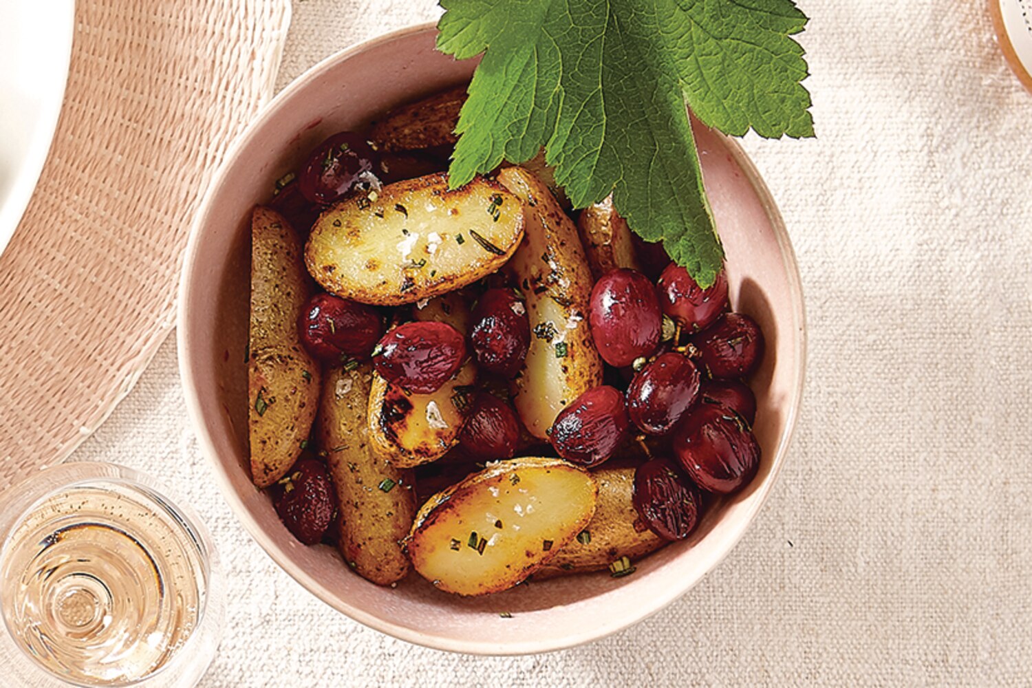 Roasted Potatoes & Grapes with Rosemary | Canadian Living