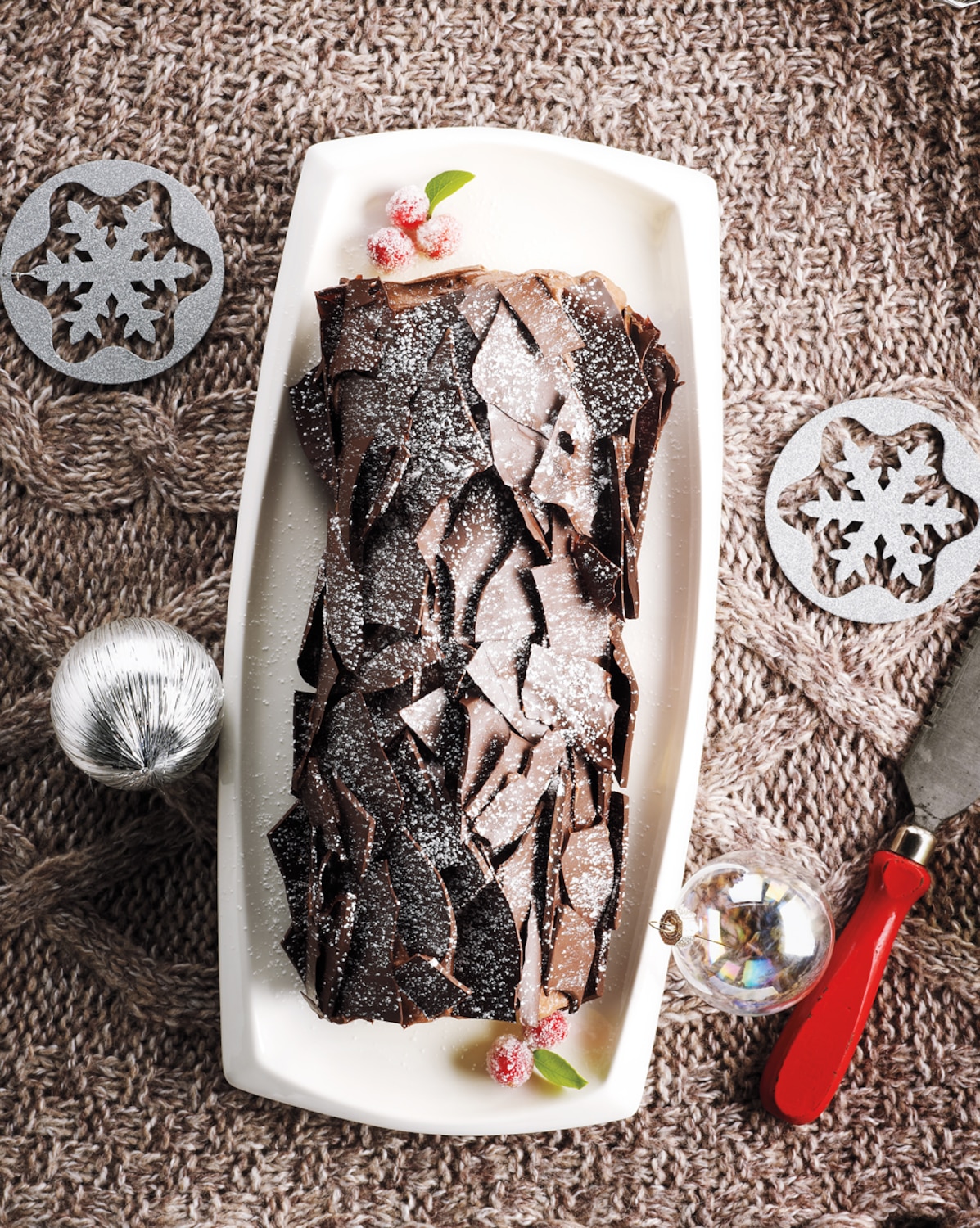 Dark Chocolate Bûche de Noël | Canadian Living