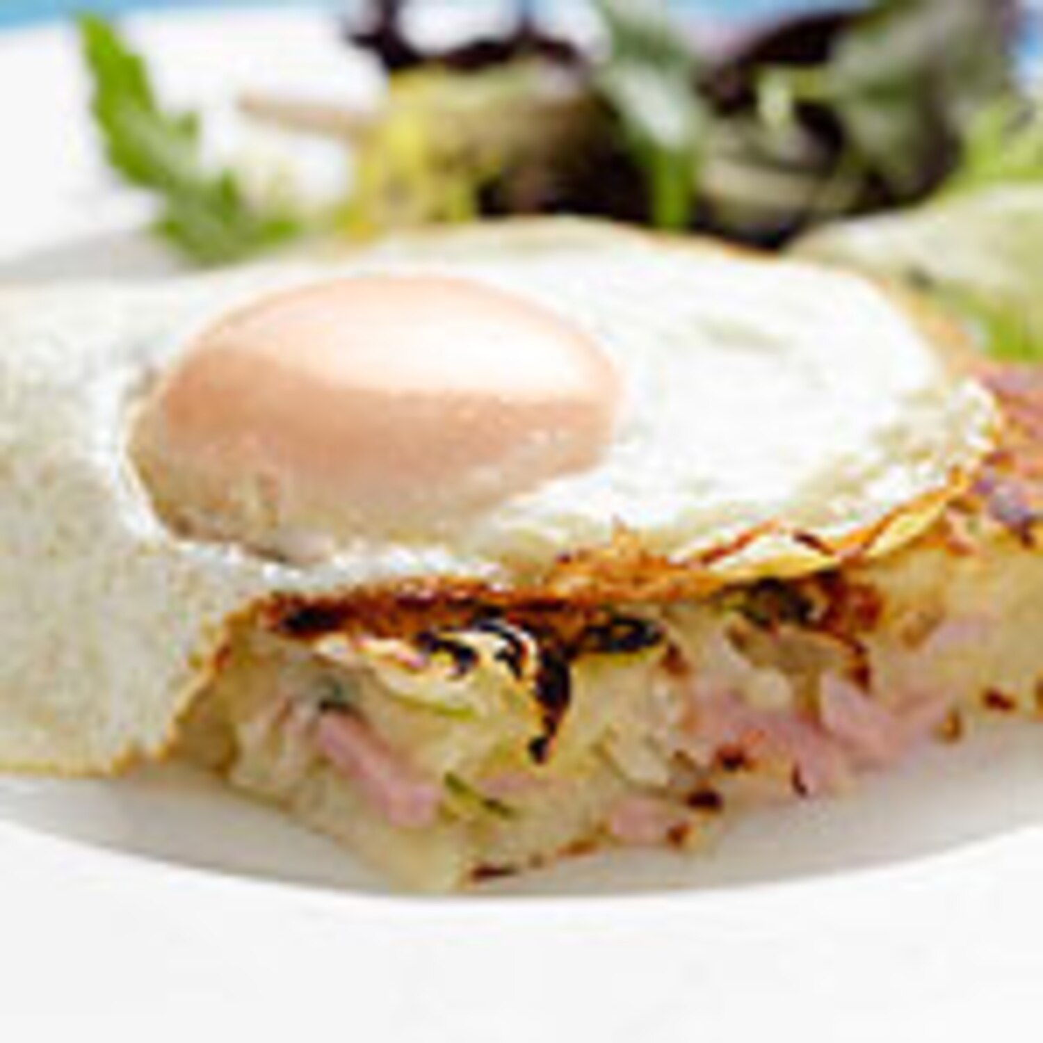 Eggs on Canadian Swiss-style Cheese and Ham Rosti | Canadian Living