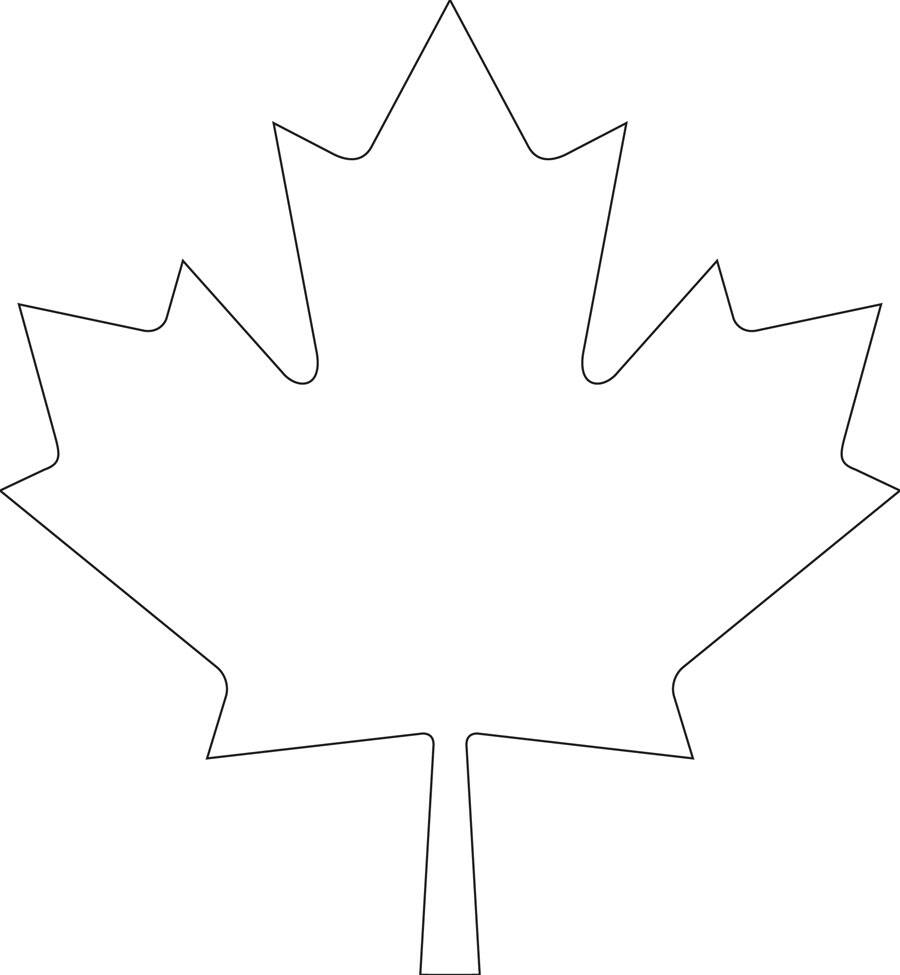 Downloadable Maple Leaf Template For Your Canada Day Crafts Canadian 