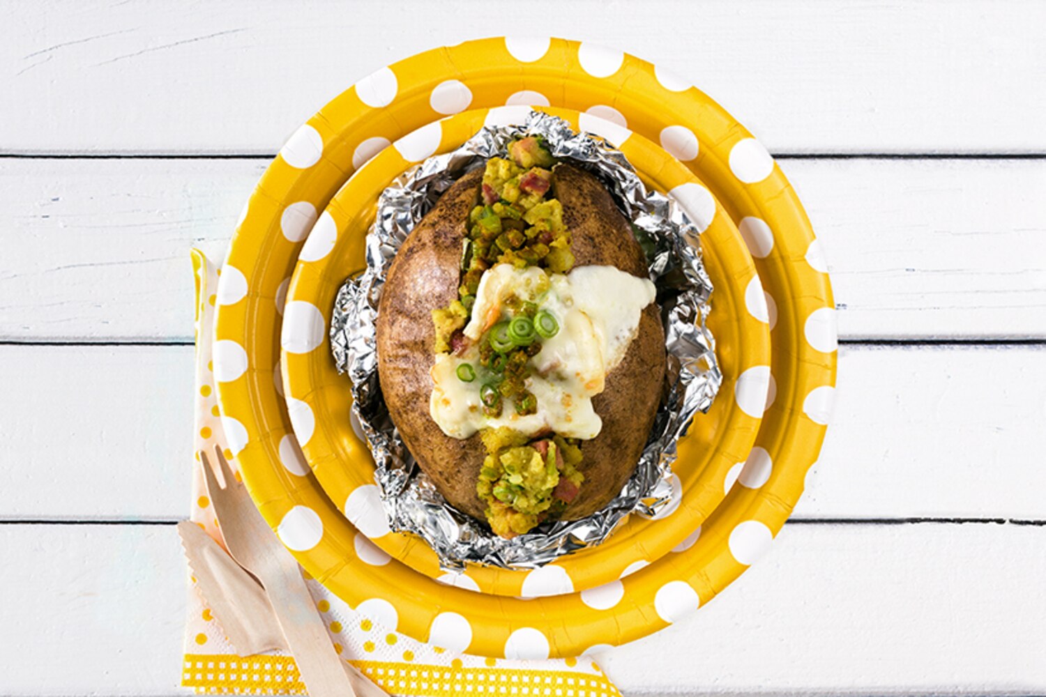Ham & Curry Baked Potatoes | Canadian Living