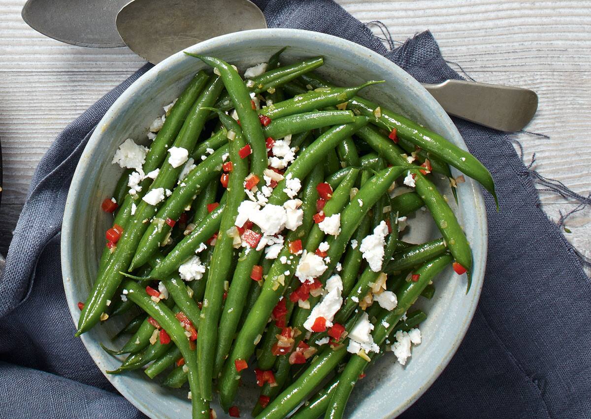 Green Beans With Feta Crumbles | Canadian Living