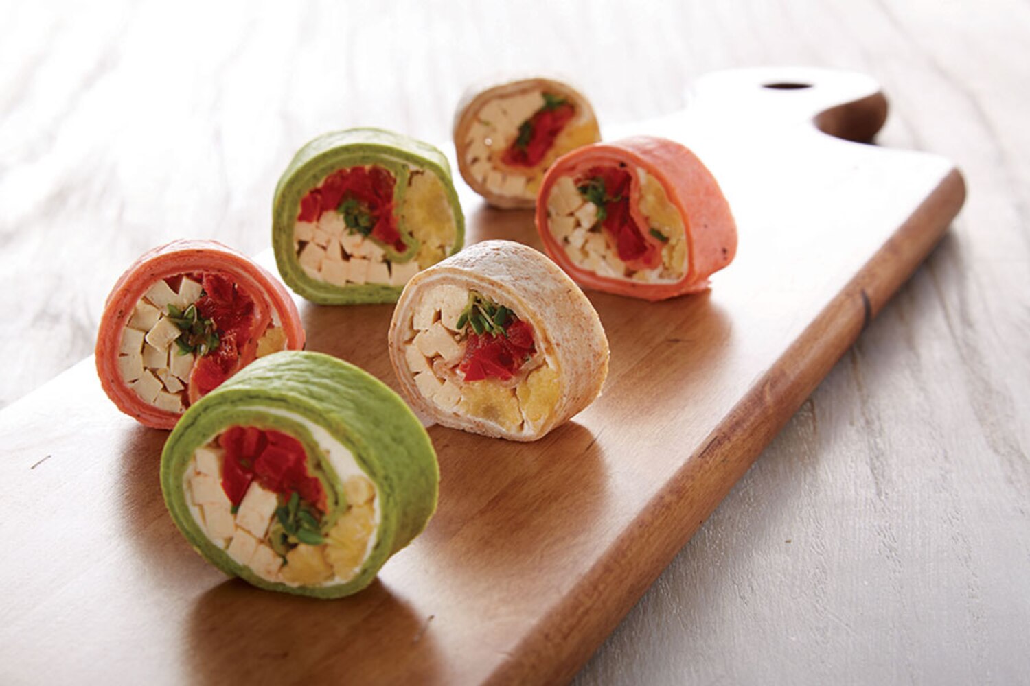 Garden Vegetable Tofu Pinwheels | Canadian Living