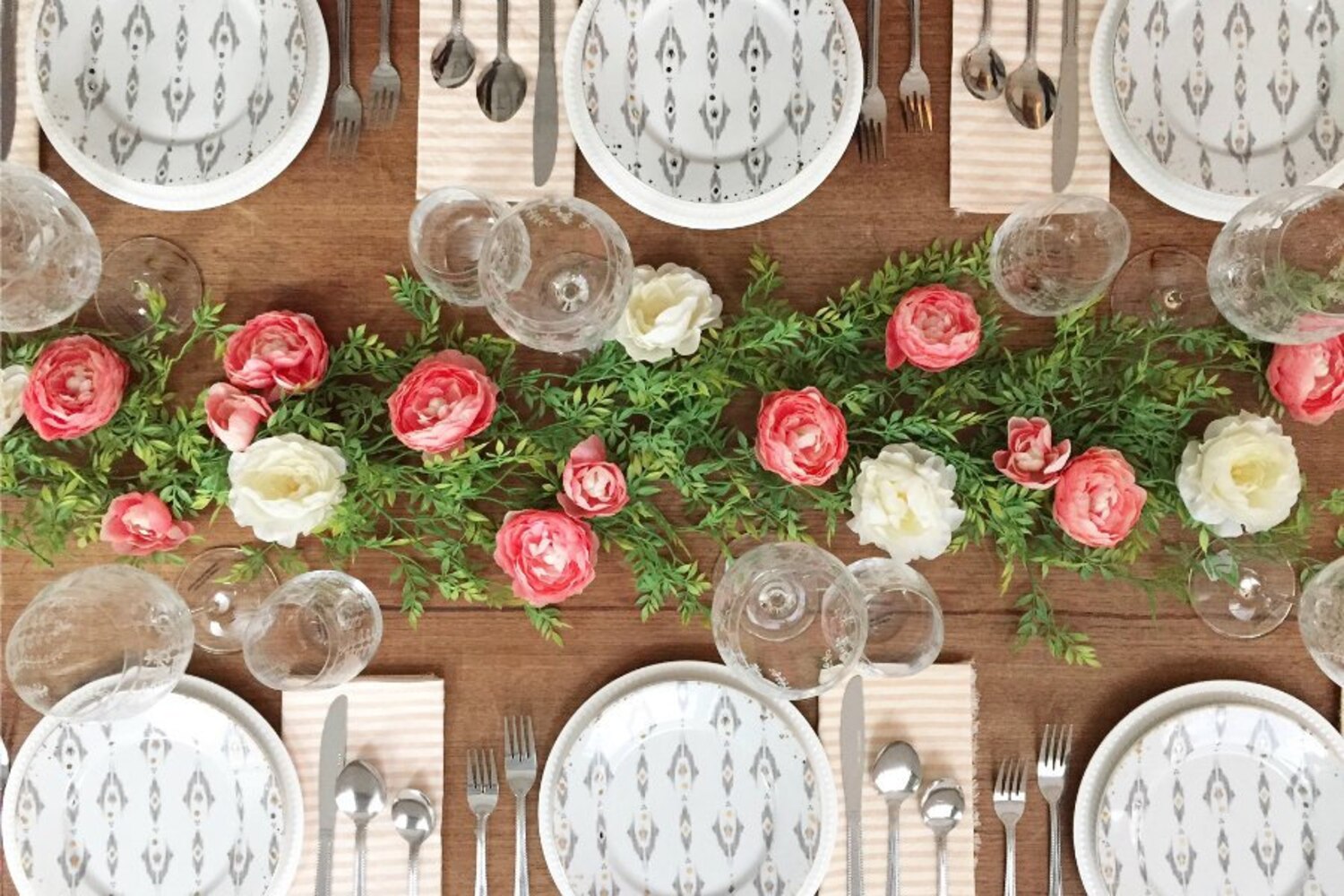 Faux floral runner | Canadian Living