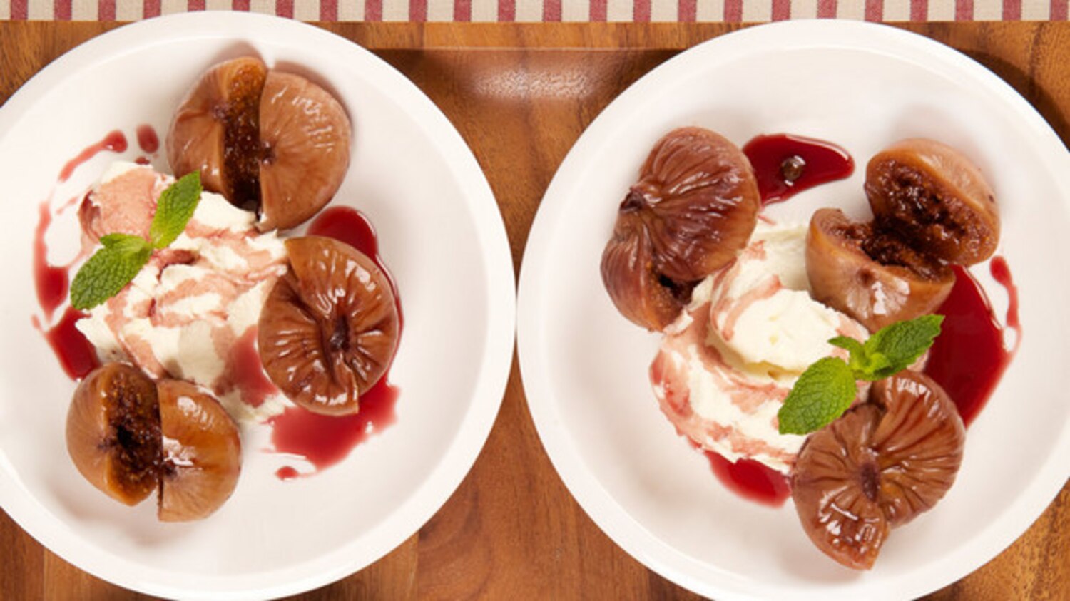 Figs Poached in Spiced Red Wine with Mascarpone | Canadian Living