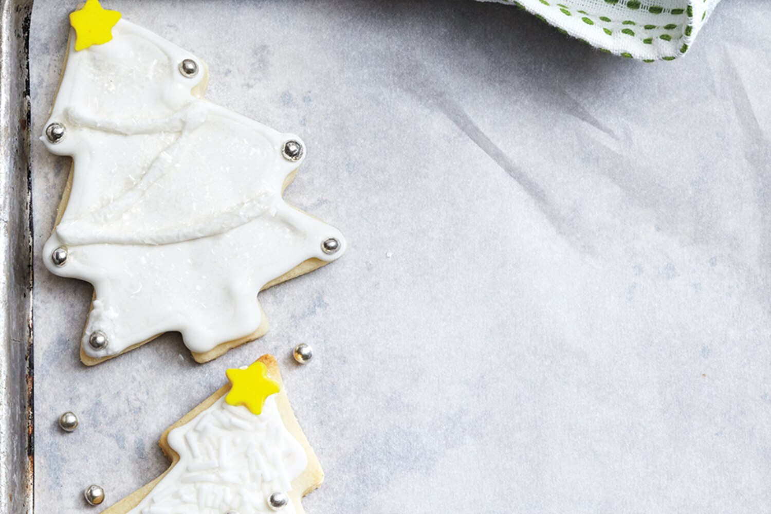 Snowy Christmas Tree Cookies | Canadian Living