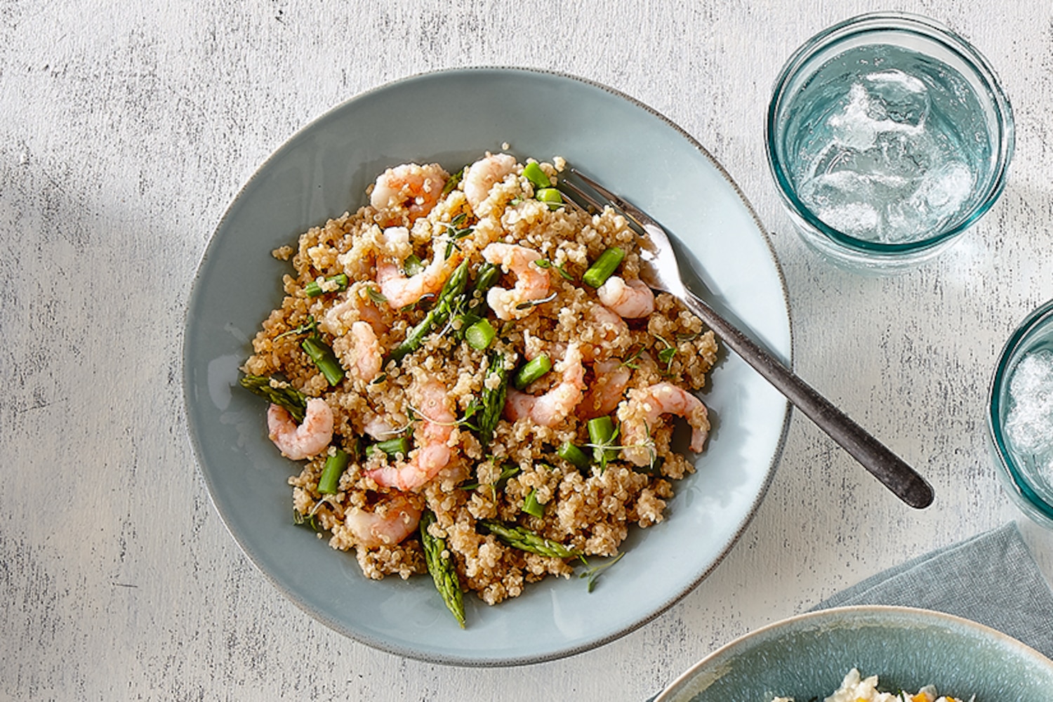 Quinoa Risotto with Shrimp & Asparagus | Canadian Living