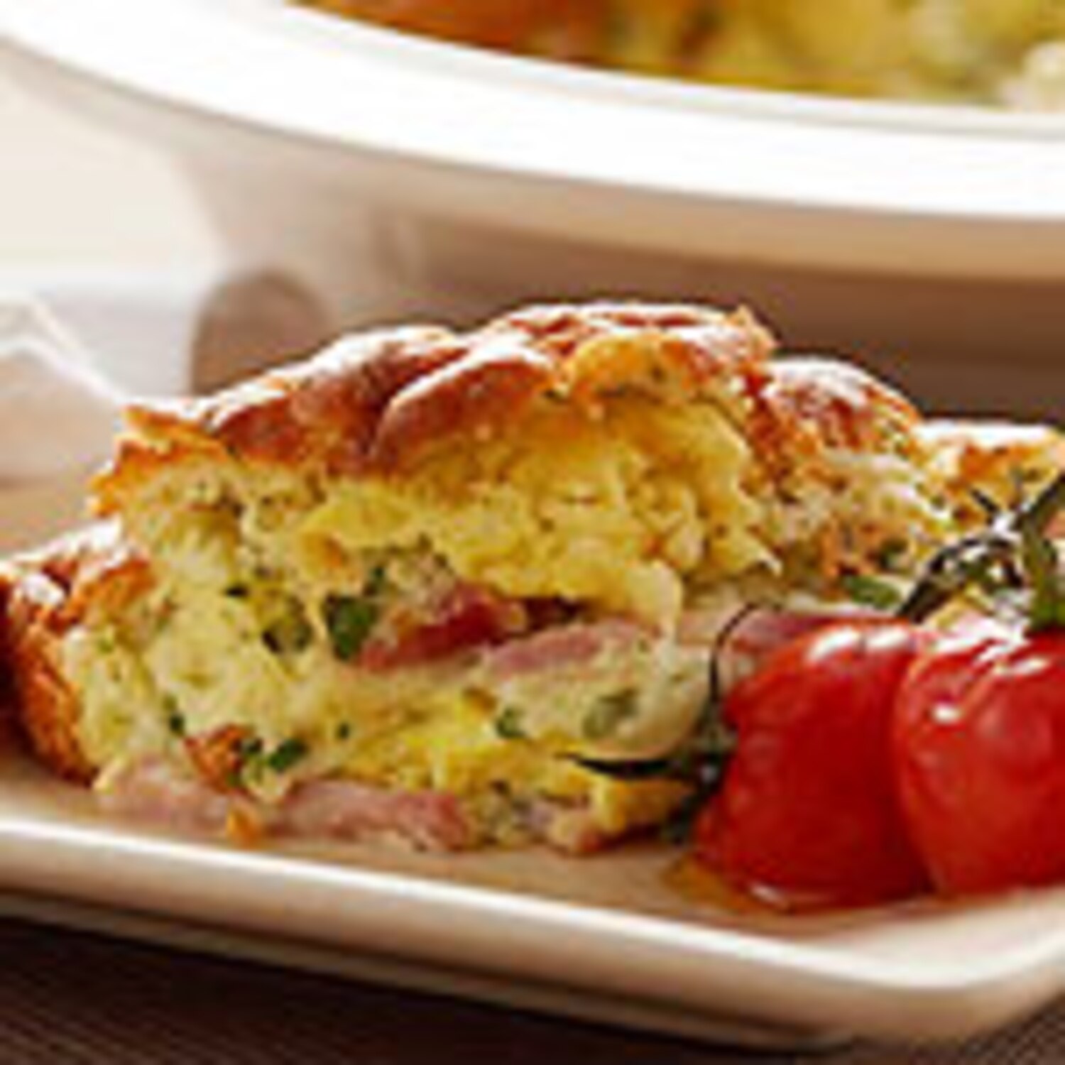 Easy Ham and Canadian Swiss Cheese Souffle | Canadian Living
