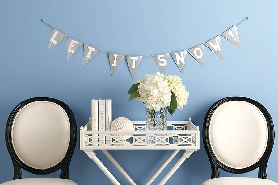 Decorate your walls with a glittery homemade banner | Canadian Living