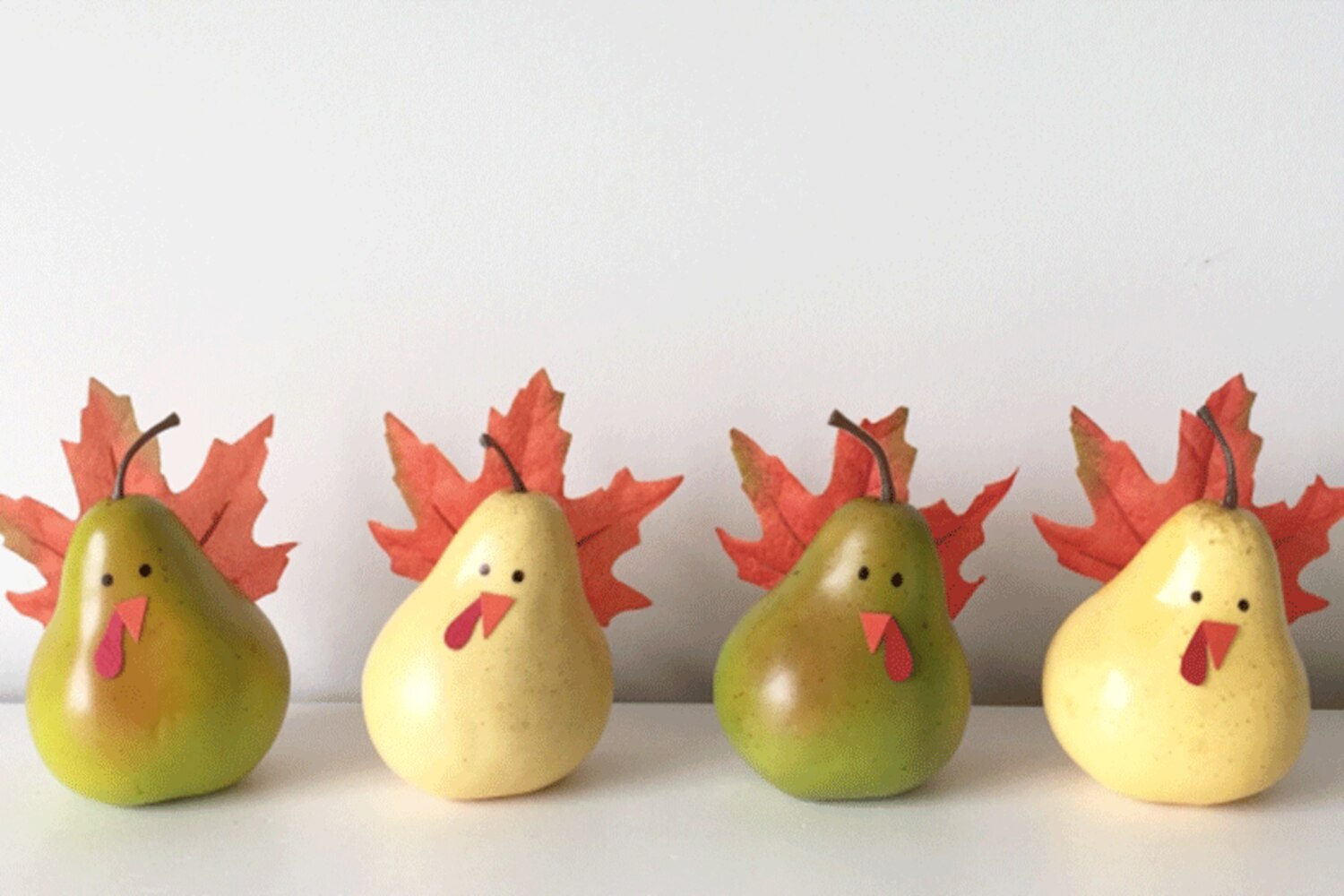 Thanksgiving crafts: Kids will love these adorable pear turkeys ...