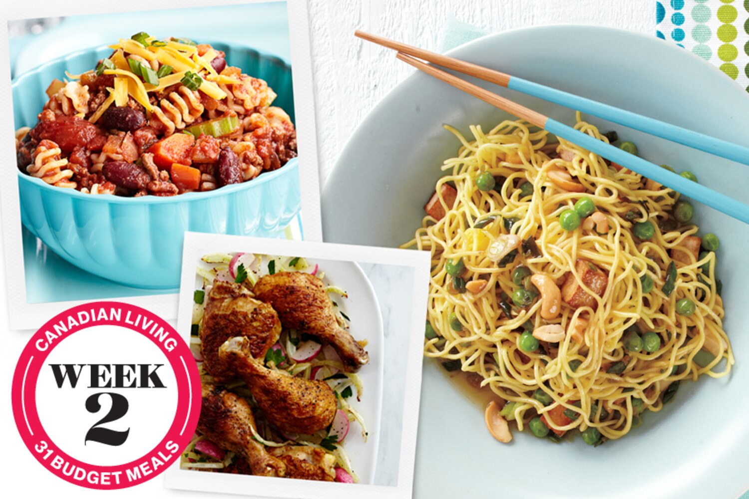 Week 2 menu for 31 Quick and Easy Budget Meals | Canadian Living