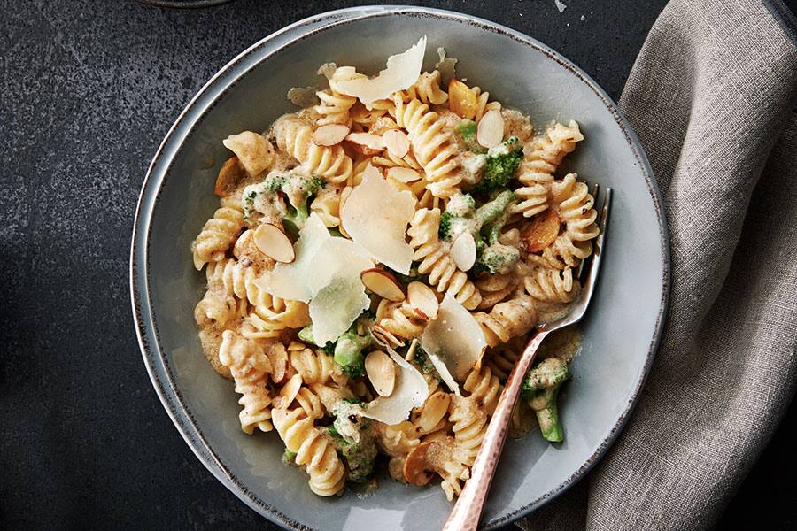 Broccoli and Brown Butter Fusilli With Toasted Almonds | Canadian Living