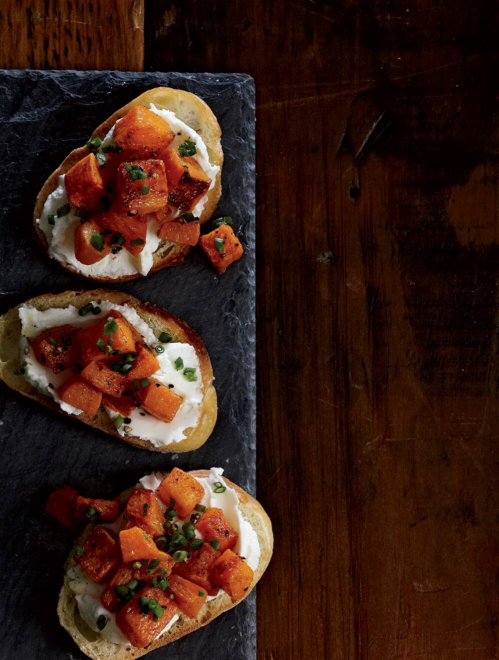 Roasted Squash and Goat Cheese Crostini | Canadian Living