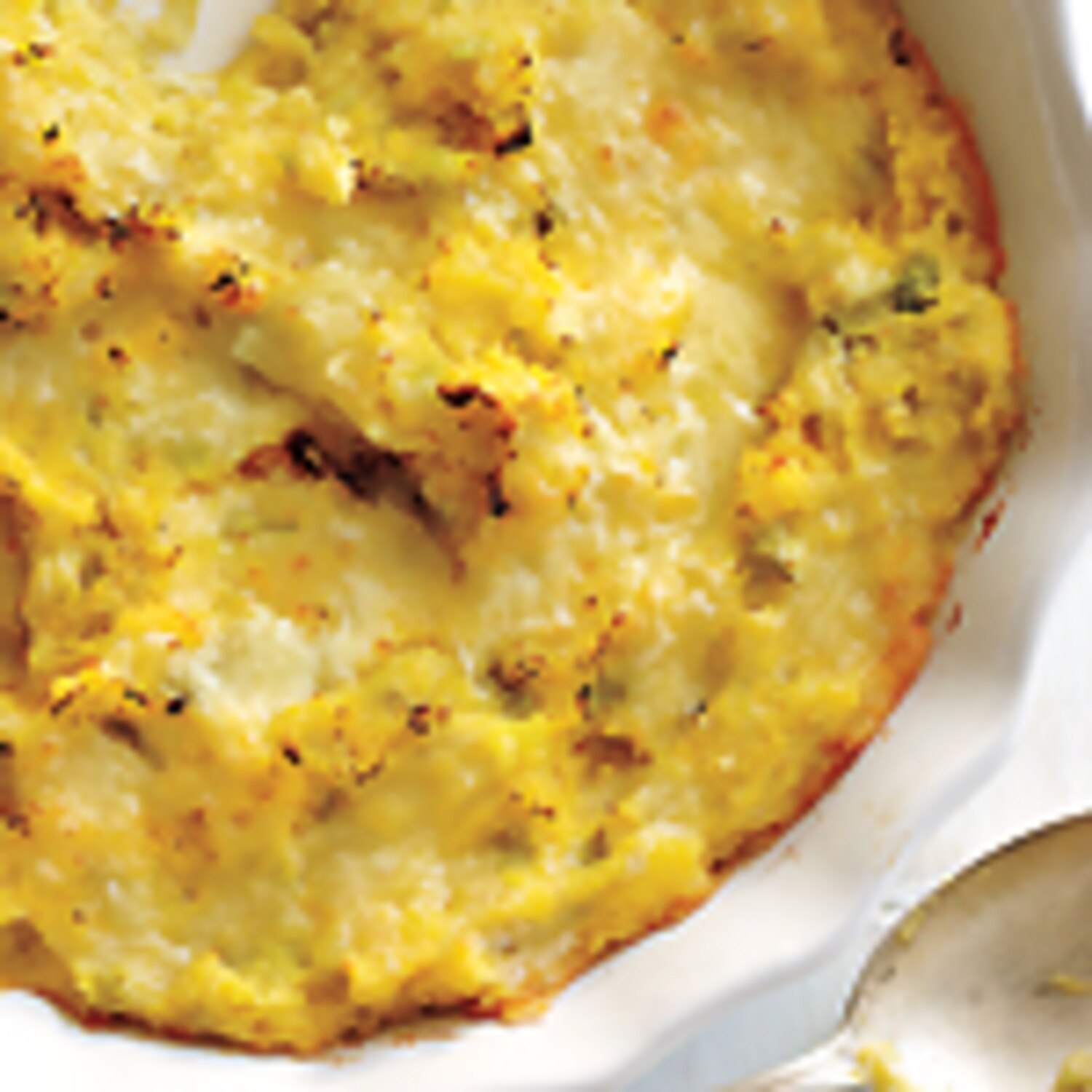 Cheddar and Leek Spoonbread | Canadian Living