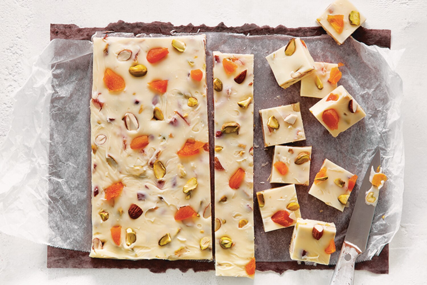 Easy White Chocolate Fruit & Nut Fudge 1 | Canadian Living