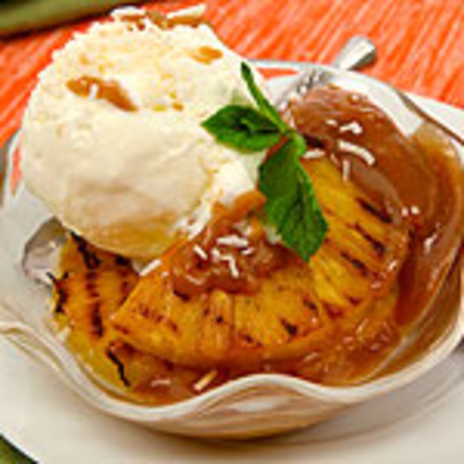 Grilled Pineapple Sundaes With Rum Butter Sauce | Canadian Living