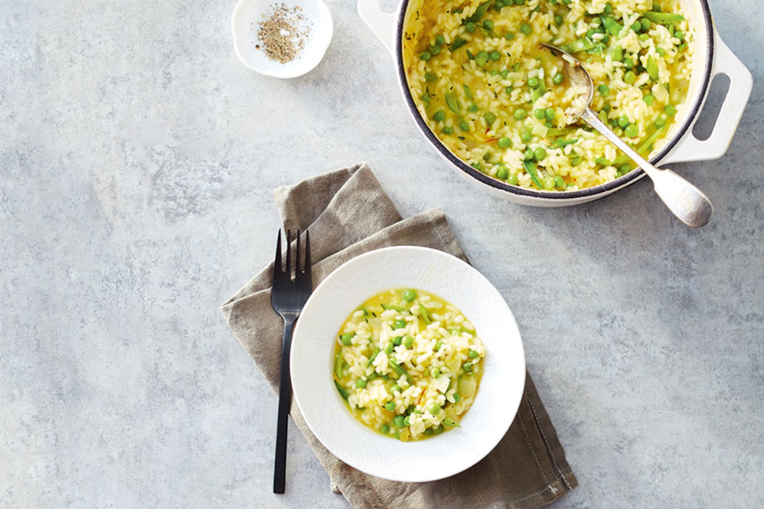 Lazy Pea and Saffron Risotto | Canadian Living