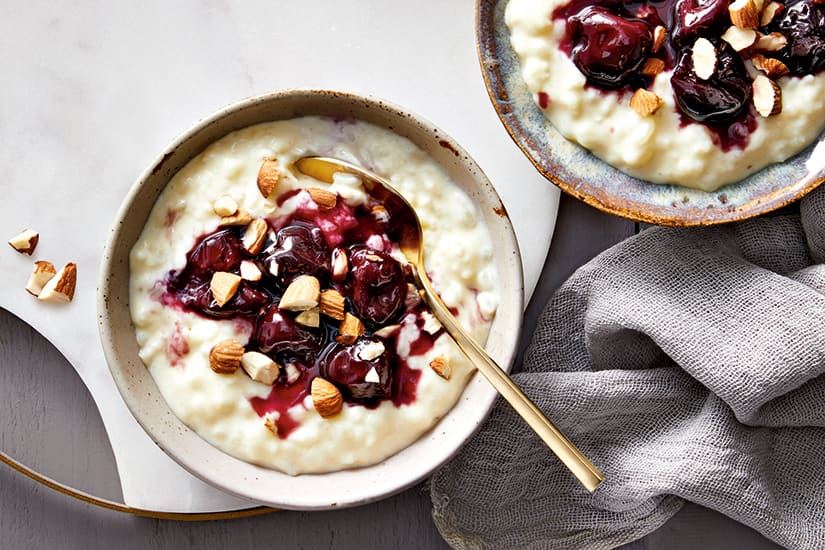 Creamy Rice Pudding With Easy Cherry Compote | Canadian Living