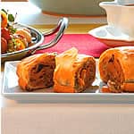 Sweet Potato Strudel with Balsamic Mushroom Sauce | Canadian Living