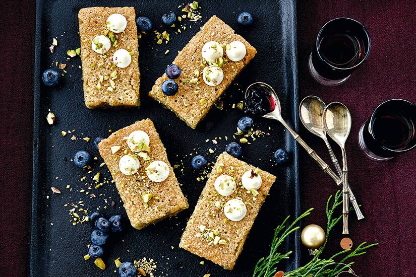 White Chocolate Financiers with Blueberry & Honey Compte | Canadian Living