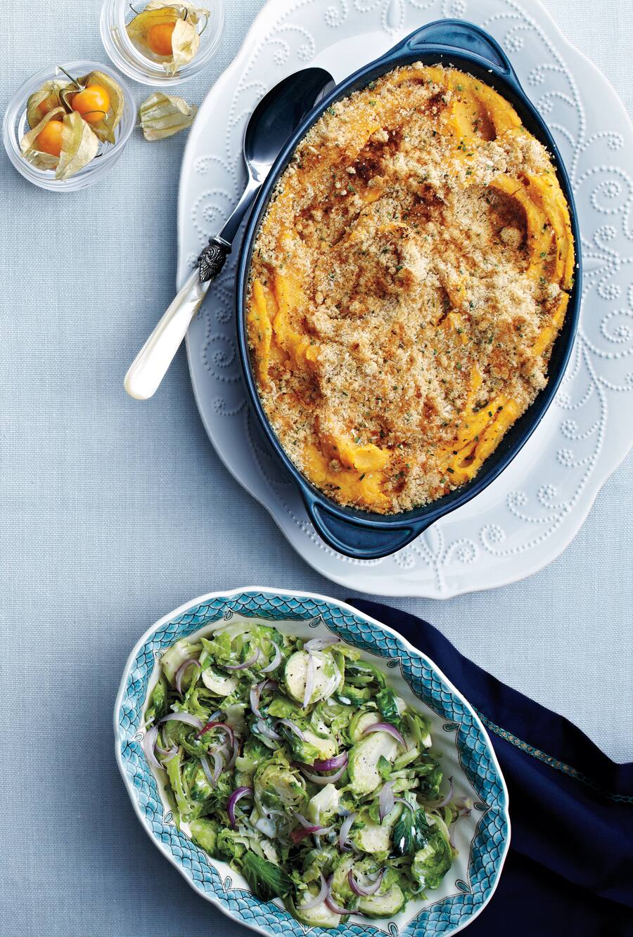 Crunchy Parmesan-Topped Double Potato Mash | Canadian Living