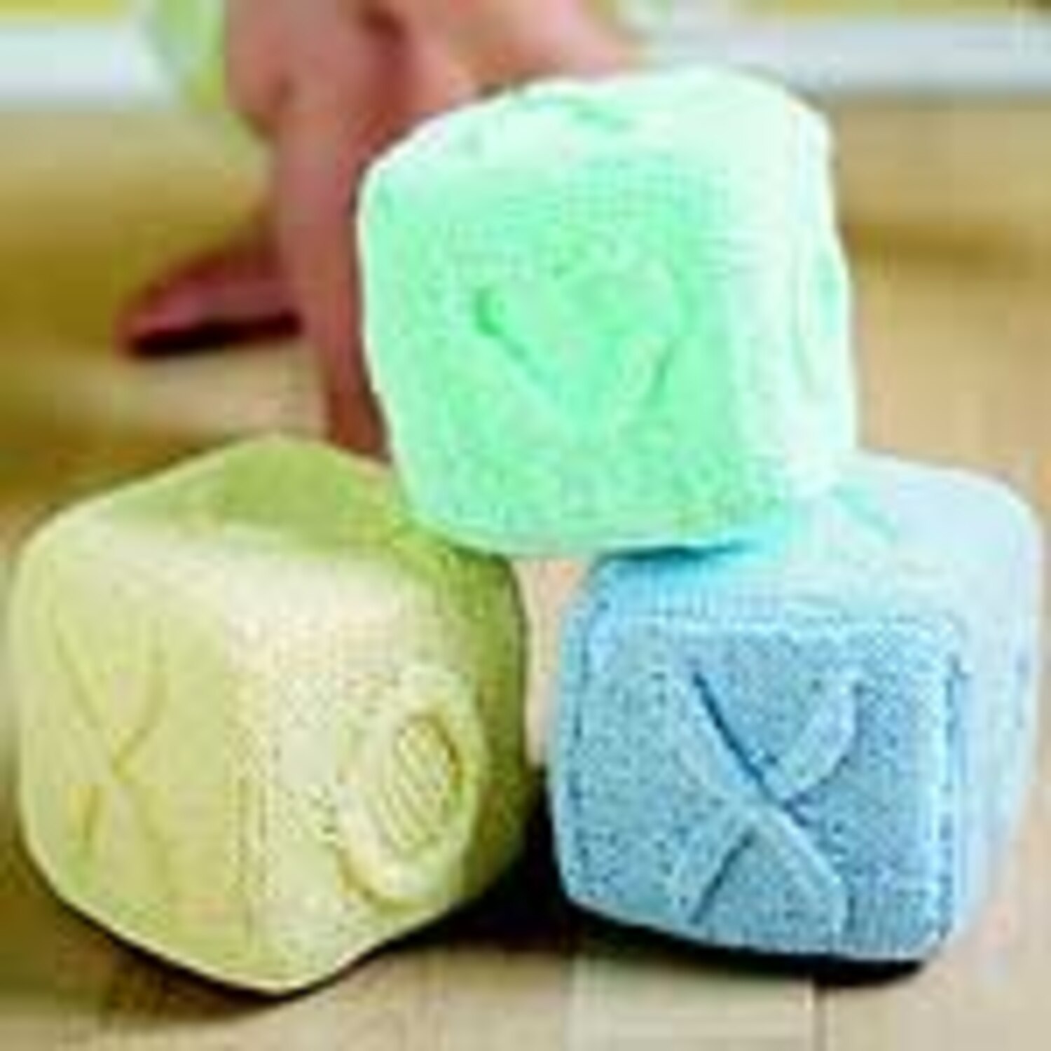 Knit these cute baby blocks | Canadian Living