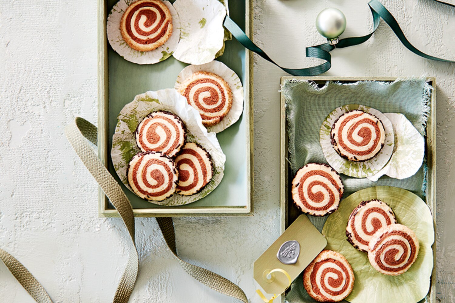 Chocolate Vanilla Cream Cheese Pinwheels | Canadian Living