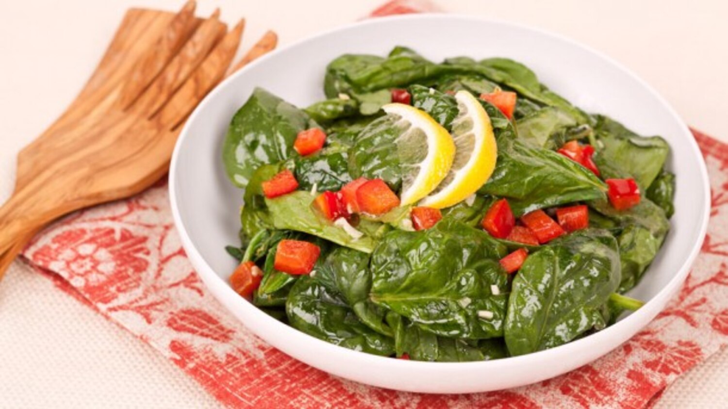 Spinach with Lemon Dressing | Canadian Living