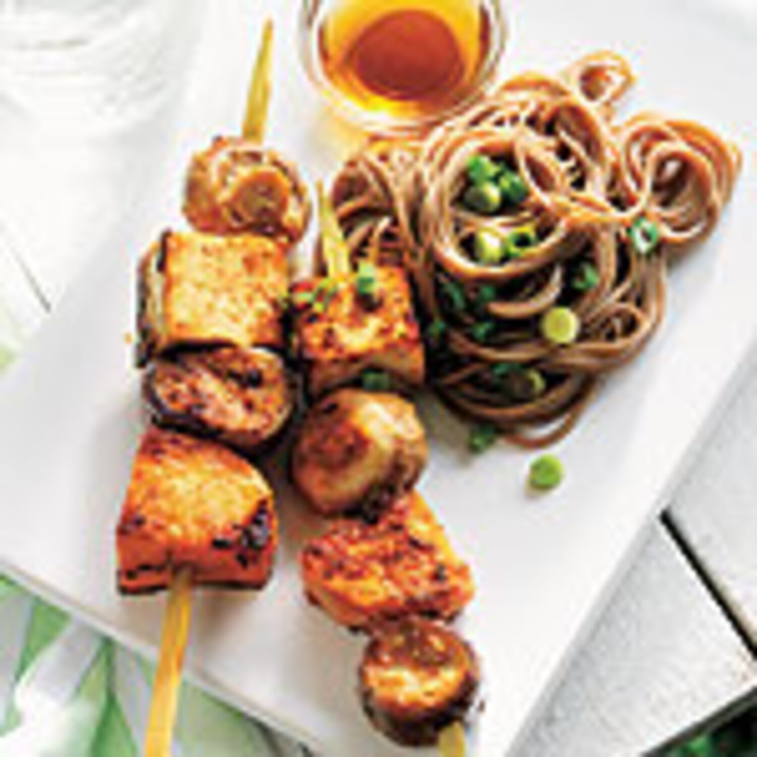 Miso-Glazed Tofu Vegetable Brochettes | Canadian Living