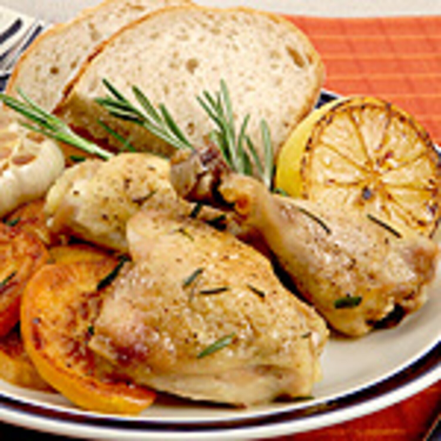Golden Garlic Chicken with Sweet Potatoes | Canadian Living