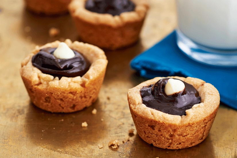 Creamy Chocolate-Filled Shortbread Cups | Canadian Living