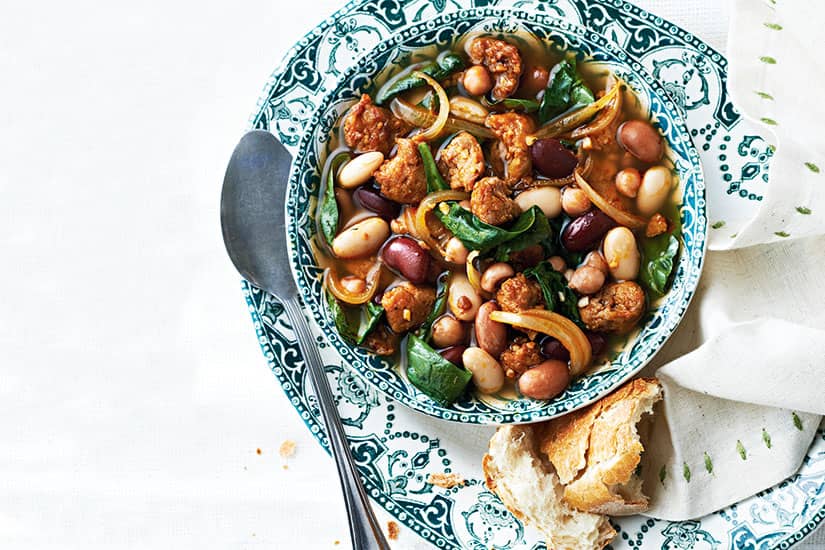 Quick Chorizo and Mixed Bean Stew | Canadian Living